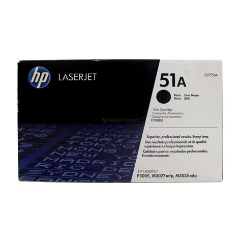 HP 51A Black Original LaserJet Toner Cartridge, Computers & Tech ...