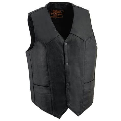 Milwaukee Leather Mens Motorcycle Vest Leather Bound Nj