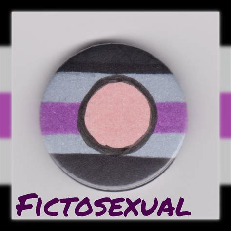 Fictosexual Pride 1 Button Badge Etsy