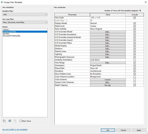 view template revit