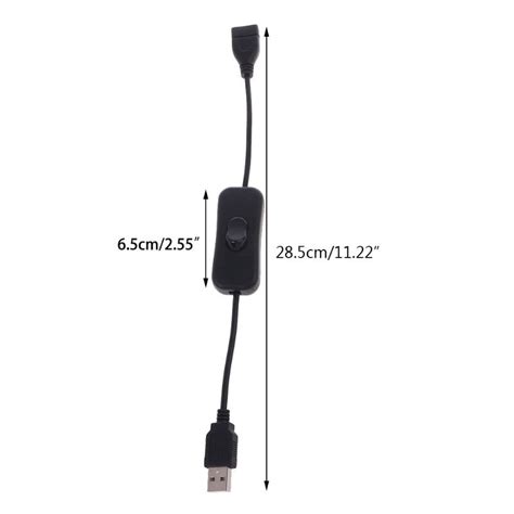 Usb Cable With Onoff Switch Toggle Power Control Grandado