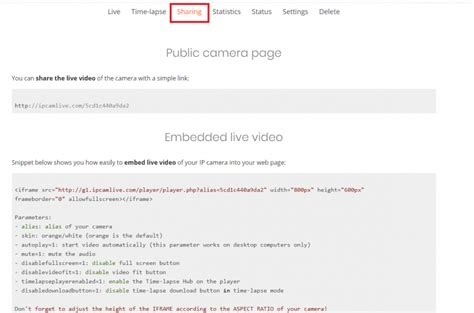 how to setup ip camera streaming to a website for free