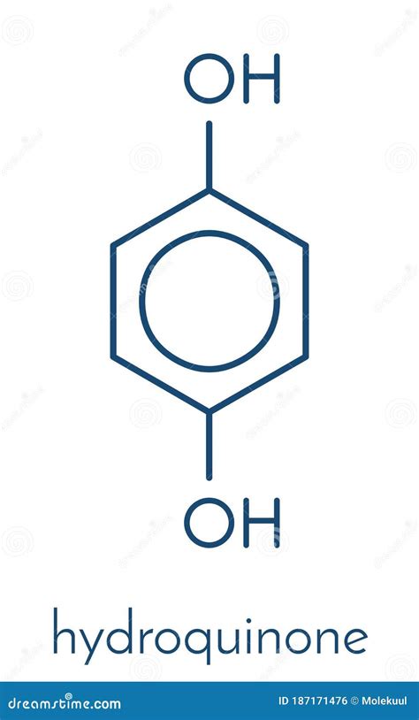 Hydroquinone Molecule Conceptual Molecular Model Chemical 3d