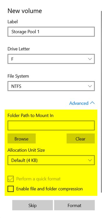 Create Storage Space For Storage Pool In Windows 10 Tutorials