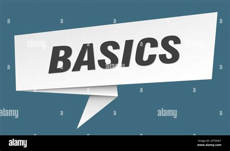 Basics Banner Basics Speech Bubble Label Sticker Ribbon Sign