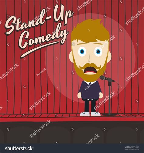 Stand Comedy Cartoon Character Stock Illustration 527731027 Shutterstock