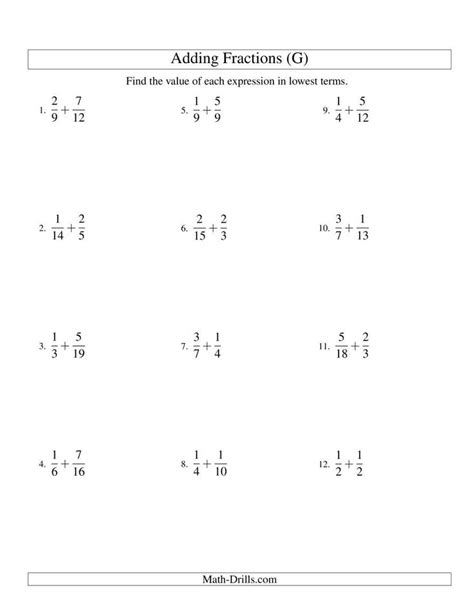 Grade 9 Algebraic Fractions Worksheets Paul Cooks Algebra Worksheets