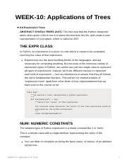 Applications Of Trees Understanding Expression Trees In Python Course Hero