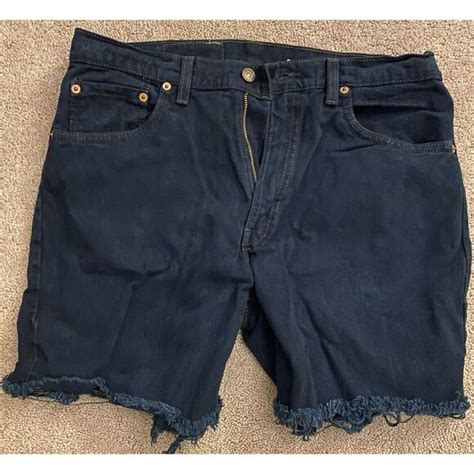 Levis Shorts Vintage Levis Denim Shorts 34levis 51 Raw Hem Jorts