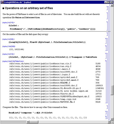 Unix Utilities