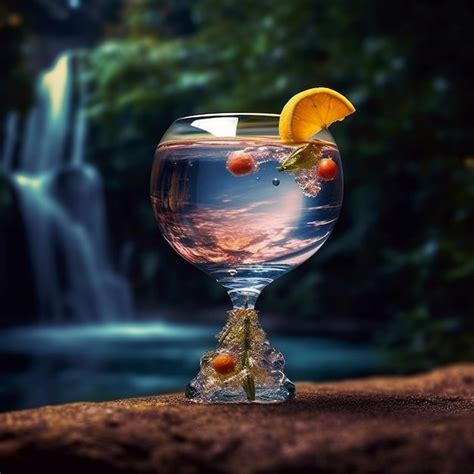 Premium Ai Image Cocktail Background