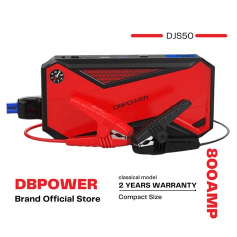 DBPOWER DJS50 Portable Car Jump Starter 800A Peak 12V Battery 18000mAH Jump Box | eBay