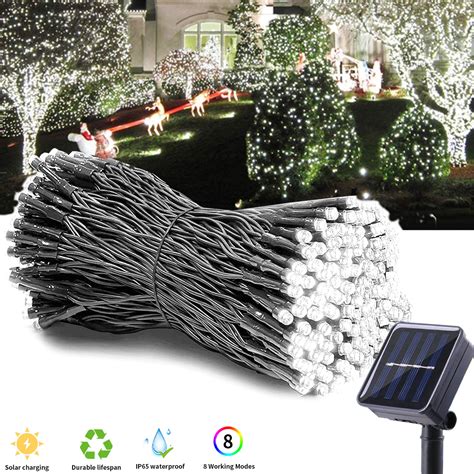 Outdoors Solar String Light 2050100led 8 Modes S Vicedeal