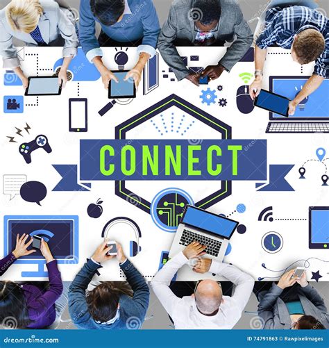 Connect Connection Communication Network Media Concept Stock