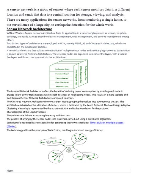 Wireless Sensor Network Unit 2 Pdf Wireless Sensor Network