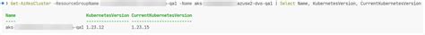 BUG AKS Deployment Incorrectly Allows You To Downgrade The KubernetesVersion Property Issue