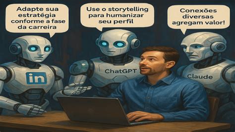 quando 3 ias entram num linkedin e saem com dicas quase humanas