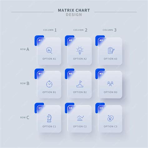 Premium Vector Glassmorphic Matrix Diagram
