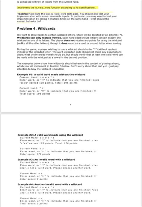 Programming Assignment 3 Word Game In This Problem