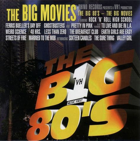 Vh1 The Big 80s The Big Movies Cd Compilation Remastered 1998