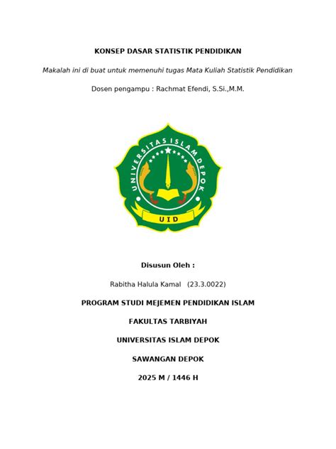Konsep Dasar Statistik Pendidikan Pdf
