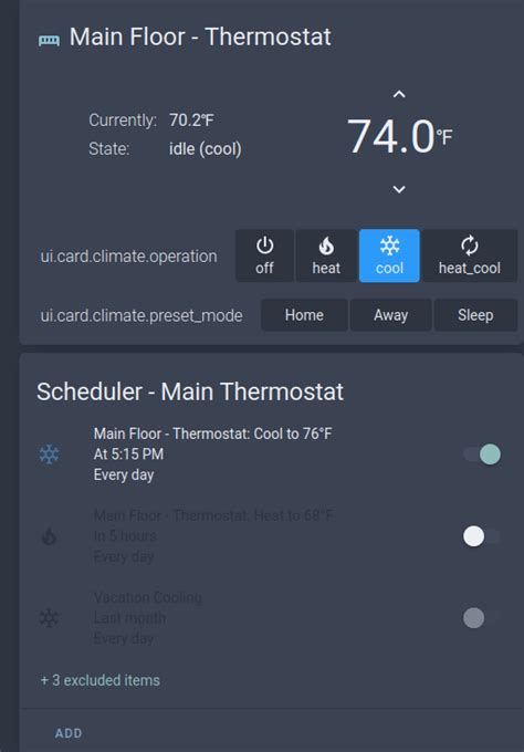 Climate Set Temp Input Number Using A Template Configuration Home Assistant Community