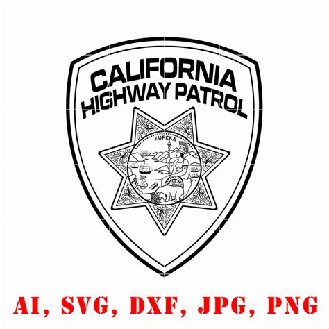 Artstation California Highway Patrol Svg Shoulder Patch Vector Chp