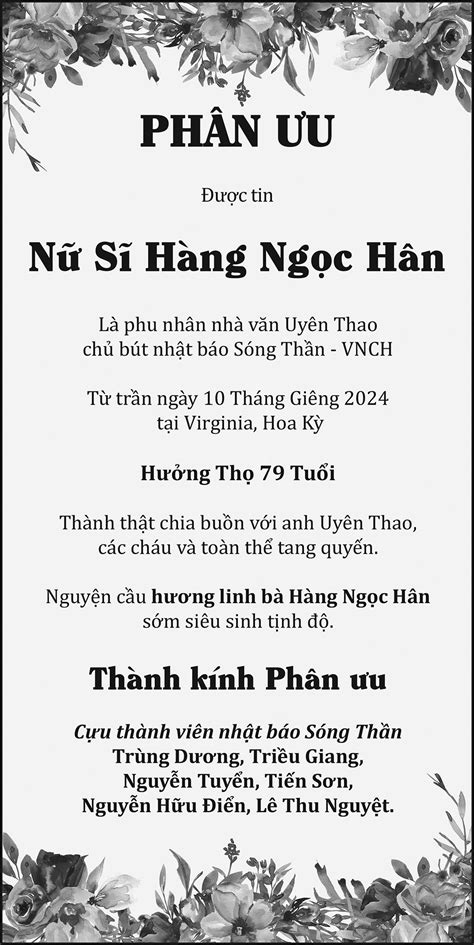 Nữ Sĩ Hàng Ngọc Hân Nguoi Viet Online