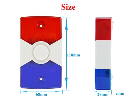 Wired DC12V Strobe Light Siren With Double Colors Strobe Light For Security System