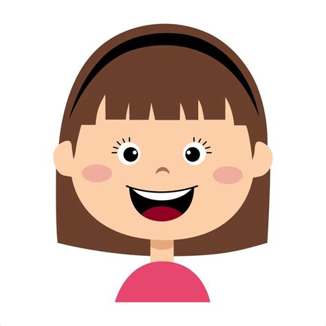 Girl Face With Emotion Of Happiness Face Expression The Girl Is Happy