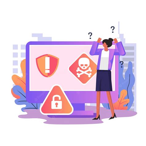 Premium Vector Malware Flat Style Illustration Vector Design