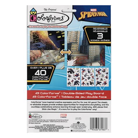 Marvel Spider Man Colorforms Story Adventure Set Swing Into Action