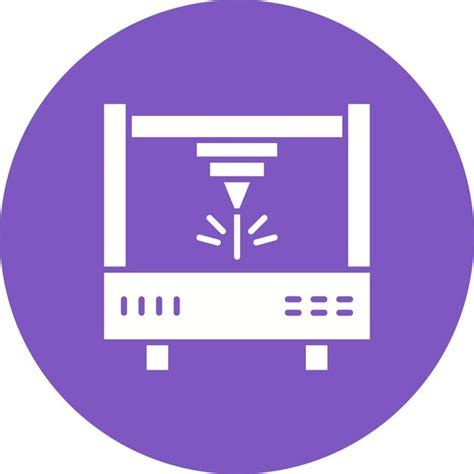 Premium Vector Laser Cutting Machine Icon