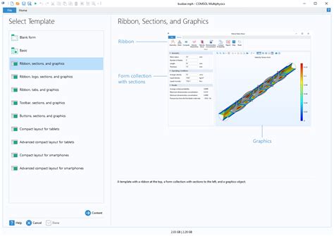 Using Layout Templates For Simulation App Design Comsol Blog
