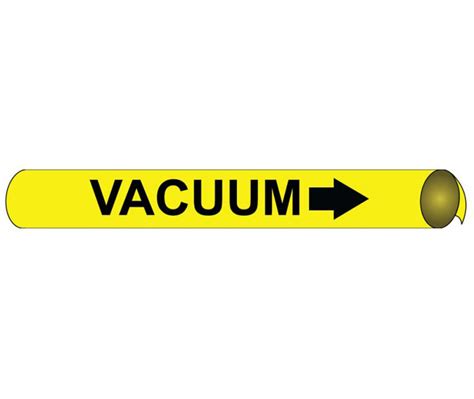 Vacuum Precoiledstrap On Pipe Marker