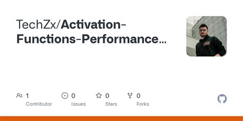 Github Techzxactivation Functions Performance Comparison With A