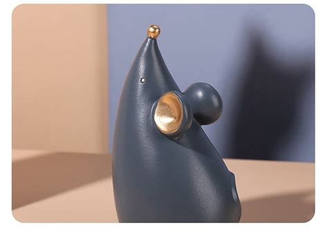 A Touch Of Luxury And Class Nordic Cat And Mouse Sculpture Set