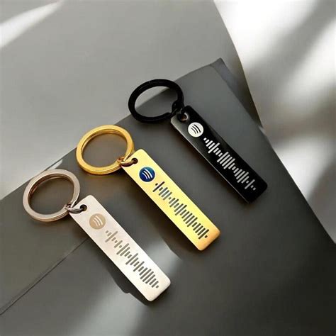 Personalized Spotify Code Keychain Custom Music T For Music Lovers Birthdays And Special