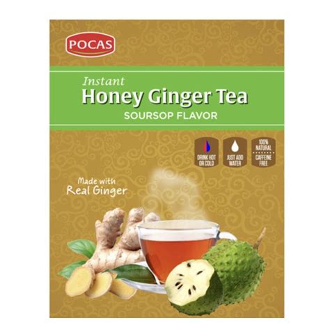 Pocas Honey Ginger Tea Soursop Flavor 24 Pcs Whole Food Depot