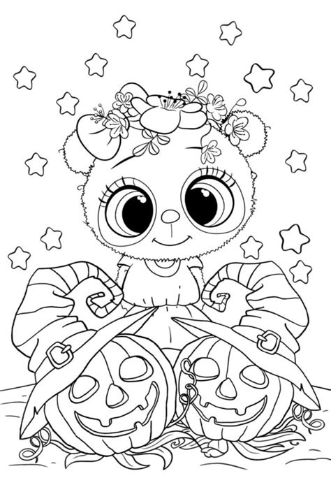 Coloriage Chat Halloween à Imprimer