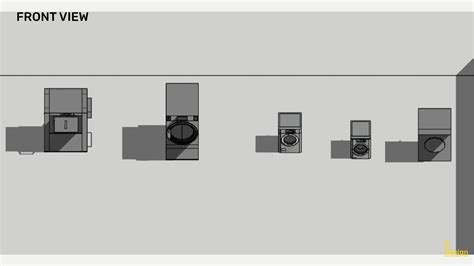 Washing Machines Pack Of Revit Families 3d Model Cgtrader