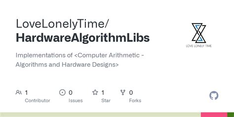 github lovelonelytime hardwarealgorithmlibs implementations of
