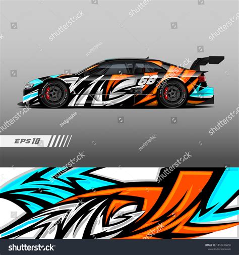 Car Livery Design Vector Graphic Abstract Stock Vector Royalty Free