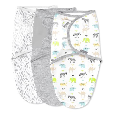 Swaddleme By Ingenuity Original Swaddle Size Small Medium 0 3 Months 3 Pack Lil Wild One