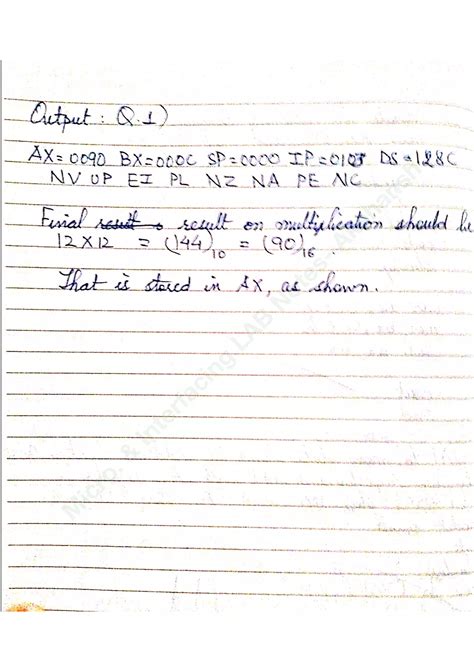 microprocessor and interfacing lab notes akshansh pdf