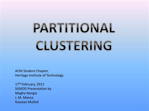 Ppt Partitional Clustering Powerpoint Presentation Free Download