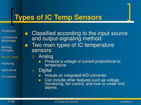 ppt ic temperature sensors powerpoint presentation free download