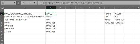 Partial Match Excel Stack Overflow
