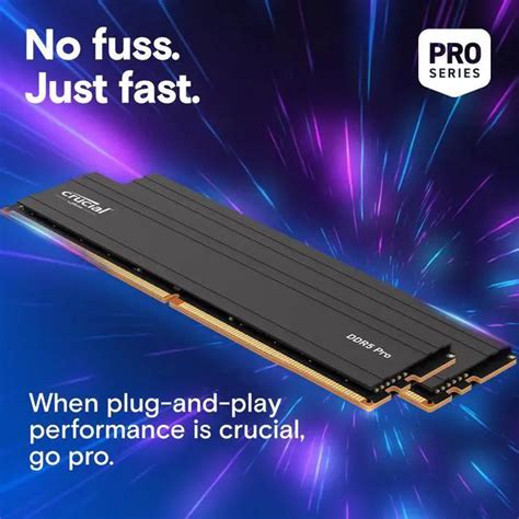 Crucial Pro 32gb 2 X 16gb Ddr5 6000 Pc5 48000 Desktop Memory Model