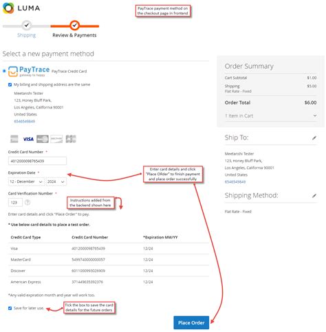 Magento 2 PayTrace Payment Gateway PayTrace API Integration